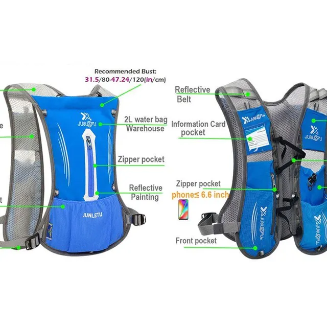 Ultralight running vest and 5L backpack · UZO