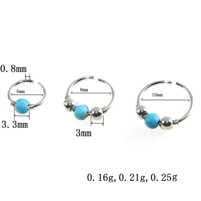 Fashion ball nose piercing · UZO